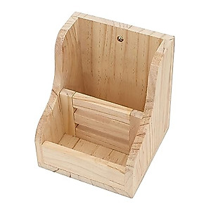 Rabbit Hay Feeder 2 in 1 Wooden Food Manger for Bunny Guinea Pig Chinchilla Small Animals