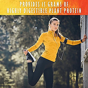 Garden of Life Organic Plant Protein Smooth Energy Powder, 10 Servings - Vegan, Grain Free & Gluten Free Plant Based Protein Shake with Yerba Mate, Vitamin B12, Probiotics & Enzymes, 15g Protein