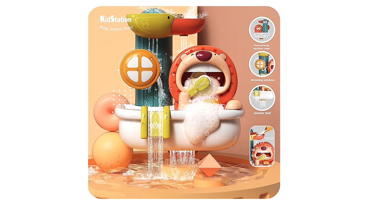 KidStation Baby Bath Toys with Bubble Foam & Turtles | Fun Toddler Gift