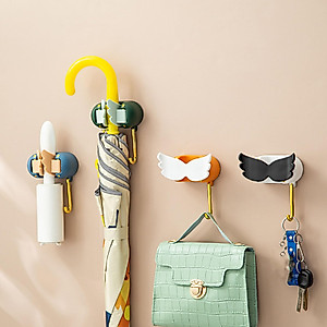 GMBYLBY Broom and Mop Holder Wall Mounted Storage Tool Mop Rack Closet Organizer Hanger for Kitchen Garden Laundry Room Broom Hanger Wall Mount