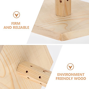 DOITOOL Wood Cake Pop Stand 48 Hole Cake Pop Holder Wooden Lollipop Holder Candy Table Display, Decorative Dessert Stand Lollipop Display Rack Cake Holder for Wedding Baby Showers Birthday Party