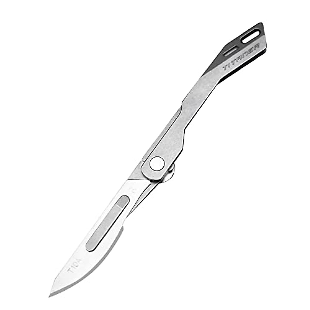 TITANER Titanium Utility Knife Scalpel Knife EDC Tool Knife with #24 Blade