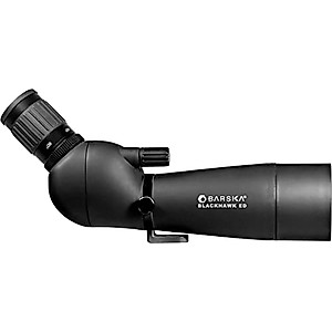 BARSKA unisex adult Blackhawk 20-60x60 Cases Barska AD11520 Black Hawk ED 20 60x60 Spotting Scope with Tripod and Carrying Cases, Black, One Size US
