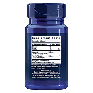 Life Extension Super Ubiquinol Coq10 With Enhanced Mitochondrial Support – Ultra-absorbable Coq10 Benefits Cell Energy, Heart & Brain Health – Non-gmo – Gluten-free – 200 Mg – 30 Softgels