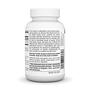 Source Naturals Betaine HCL 650mg, Inc. 90 Tabs