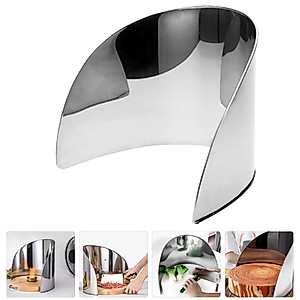 HEMOTON Meat Cutting Board Cutting Board Barrier Splash Guard Stainless Steel Grease Protective Screen Black Cutting Board