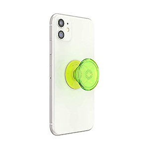 PopSockets PopTop (Top only. Base Sold Separately) Swappable Top for PopGrip Bases, PopGrip Slide, Otter+Pop & PopWallet+ - Neon Glow Blazing Lime