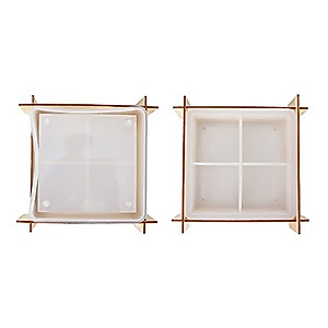 Multilayer Storage Box Mold Set Silicone Trinket Organizer Holder Mold Stackable Flexibility and Durable Use Molds to Make Unique Jewelry Box, Lipsticks Holder Organizer