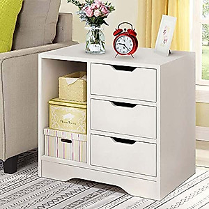 HIGOH Bedside Table Single Drawer Bedroom Bedside Table Bedside Table Modern Living Room Bedroom Locker Home Furniture