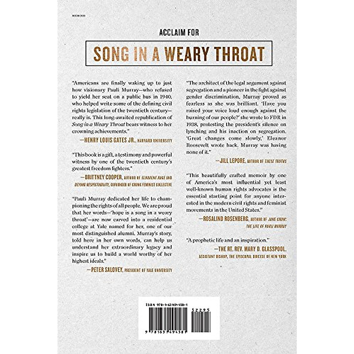 Song in a Weary Throat: Memoir of an American Pilgrimage