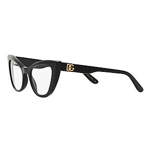 Dolce & Gabbana DG3354-501 Eyeglass Frame Black w/Demo Lens 54mm
