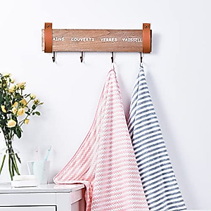 8 Pcs Wall Hooks Wall Hanging Straps Pu Leather Curtain Rod Holder Towel Holders for Wall Faux Leather Strap Hanger Wall Mounted Hooks for Towel Bathroom Kitchen (Yellow)