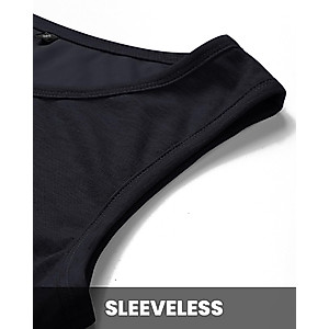 BTFBM Women Casual Dress Crew Neck Ruched Summer Sleeveless Tank Bodycon Shirt Short Mini Dresses (106Black, X-Large)