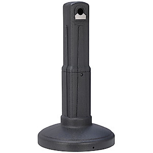 Global Industrial Black Outdoor Ashtray, 5 Gallon