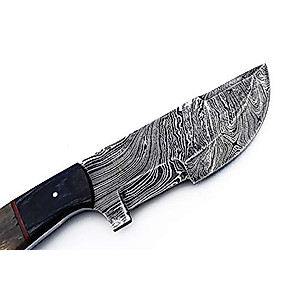 Smart & Sharp Custom Handmade Damascus Steel Hunting Knife/Tracker Knife AA-17133 (Colored Bone and Wood)