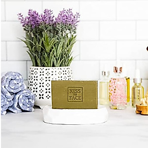 Kiss My Face Olive Oil Fragrance Free Bar Soap, Moisturizing Bar Soap, Cruelty Free Vegan Soap, Palm Oil Free, 4 Oz - 3 Count (Pack of 1)