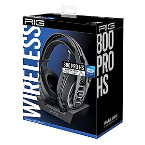 RIG 800 PRO HS Wireless Gaming Headset & Multi-Function Base Station for PlayStation PS4, PS5, PC, USB - 24 Hour Battery (NOT Compatible with Xbox)
