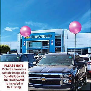 DuraBalloon Reusable Helium Free Replacement Balloons (5-Pack) - Weatherproof Plastic Outdoor Balloons NO HARDWARE INCLUDED