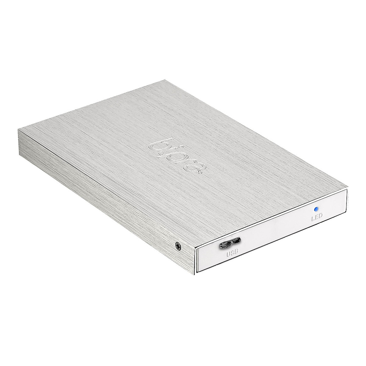 BIPRA 750GB 750 GB USB 3.0 2.5 inch Mac Edition Portable External Hard Drive -Silver - Mac OS Extended (Journaled)