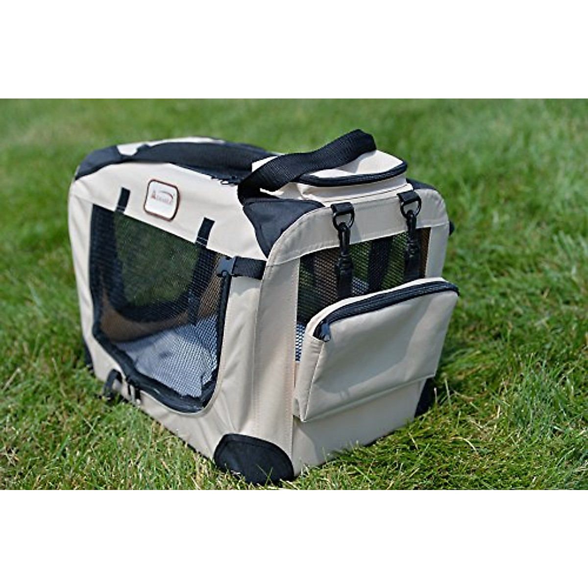 Armarkat PC201B Beige Multiple Pockets Pet Carrier