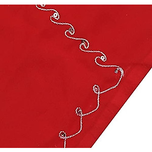 Peegli Indian Sarong Wrap Red Vintage Textile Georgette DIY Fabric Traditional Embroidered Cloth