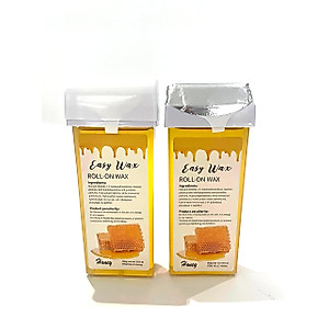 Easy Wax Portable Roll On Wax Kit for Hair Removal - Warmer with Soft Wax, Waxing Strips, and Travel-Friendly Design for Women