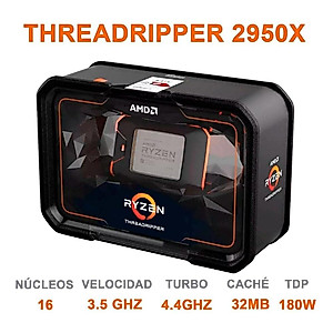 AMD Ryzen Threadripper 2950X Processor (YD295XA8AFWOF)