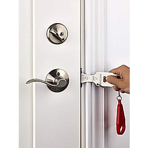 Addalock the Original Portable Door Lock by Rishon Enterprises Inc. (1 Piece), for Home Security, Apartment Security Lock, Travel Door Lock, AirBNB Lock and Dorm Room Essentials