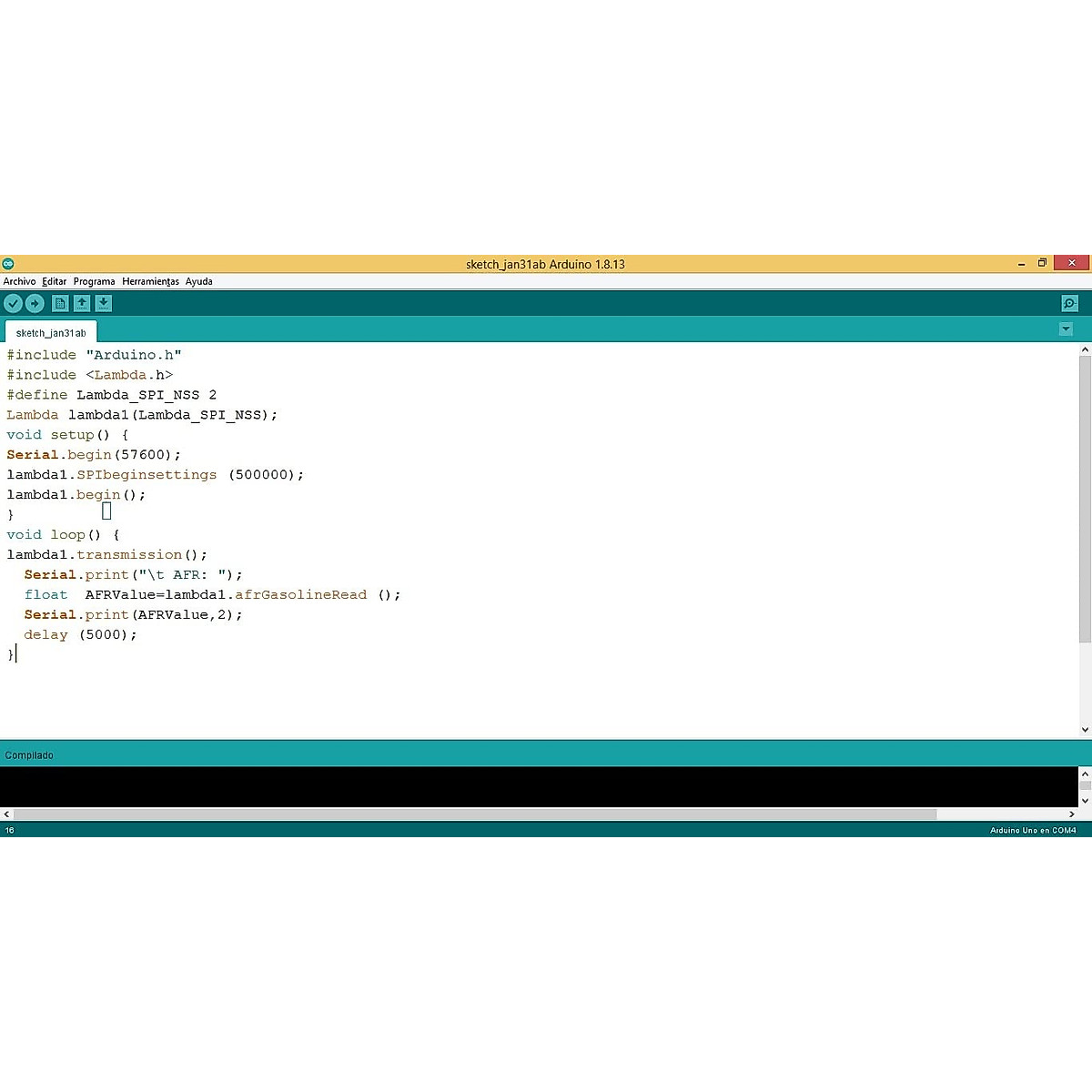 Wideband Lambda Sensor Control Module for Arduino. Controlduino 01M11V00.