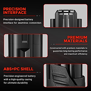 GROWFEAT 3.5Ah 12V Replacement for Milwaukee M-12 Battery Lithium-Ion Compatible with Milwaukee 12Volt Cordless Tools 48-11-2411 48-11-2420 48-11-2401 48-11-2402 48-11-2430 48-11-2440(2Pack)