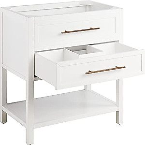 Signature Hardware 457684 Robertson 30" Mahogany Hardwood Single Vanity Cabinet