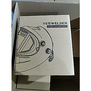 YESWELDER Large Viewing True Color Solar Powered Auto Darkening Welding Helmet with Side View, 4 Arc Sensor Wide Shade 4/5-9/9-13 Welder Mask for TIG MIG ARC Grinding Plasma LYG-Q800D-A