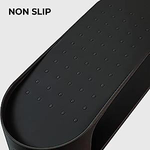 carrotez Shoe Slots Organizer 3 Pack - [Litem] Space Saving Shoe Organizer Rack for Closet - Easy Shoe Stacker, 9.84'' x 3.89'' x 4.26'' (Black, 3 Pack)