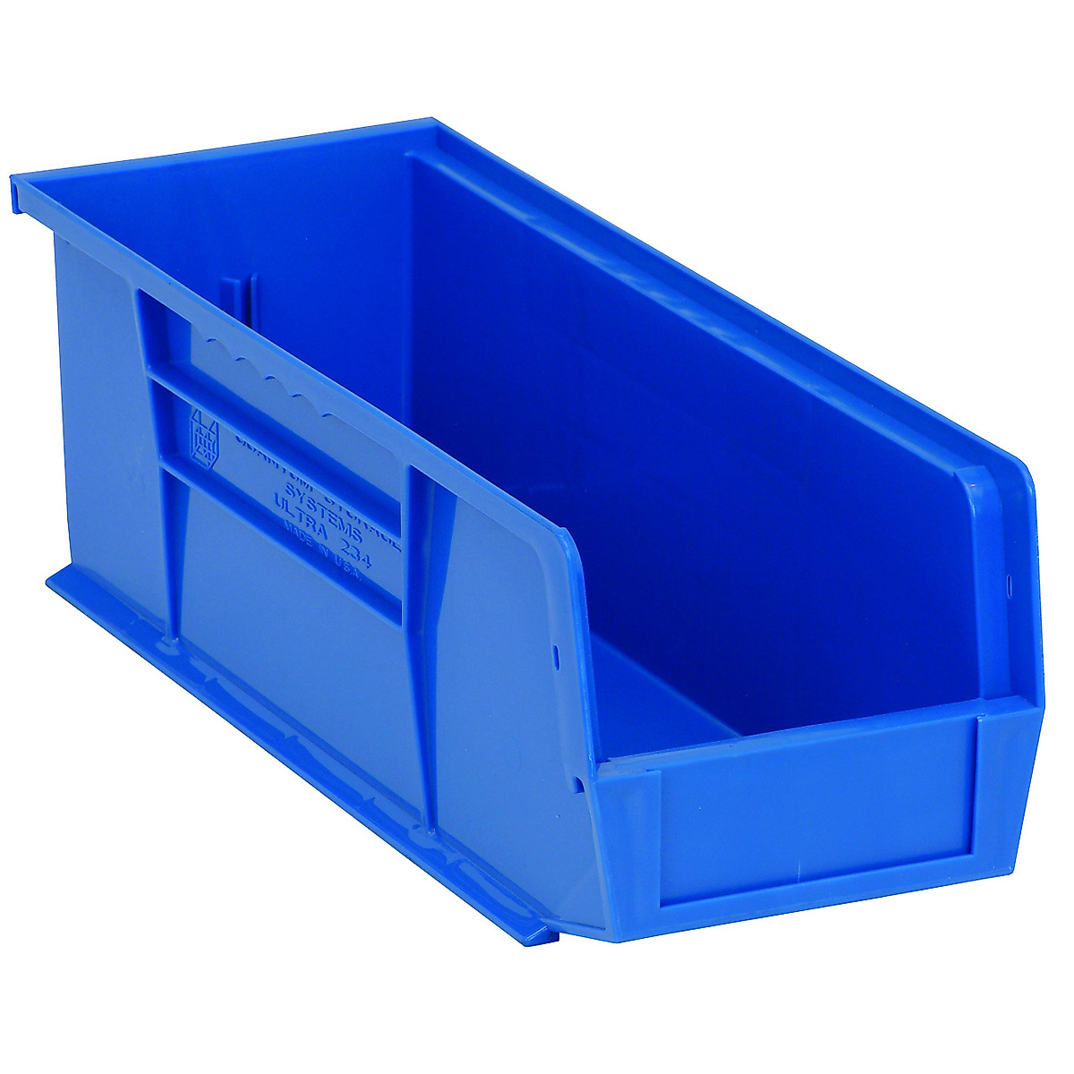 QUANTUM STORAGE SYSTEMS K-QUS234BL-6 6-Pack Ultra-Stack and Hang Bins, 14-3/4" x 5-1/2" x 5", Blue