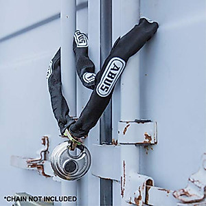 ABUS Diskus 20/70 Heavy Duty Stainless Steel Disk Padlock - Rustproof Circle Storage Lock with 3/8" Shackle - Made in Germany - Keyed Different