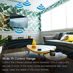 MOES WiFi Smart IR Remote Controller Smart Home Infrared Universal Remote Blaster,One for All Control AC TV DVD CD AUD SAT etc,Compatible with Alexa and Google Home,No Hub Required