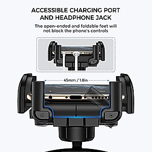 Cell Phone Holder for Car, CD Slot Car Phone Mount, One Button Release Easy Installation CD Player Car Phone Holder Mount Compatible with iPhone14 13 12 11 Pro XR XS MAX Galaxy S20 S20+ S10 S9 S8