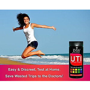 3-in-1 Urinary Tract Infection Test Strips - Home UTI Test Kit with eBook - with 100 Quick and Accurate UTI Test Strips - 100 Strips by JNW Direct