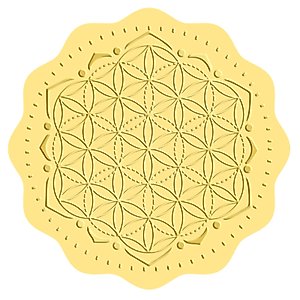 CRASPIRE 2" Gold Foil Sticker Flower 100pcs Certificate Seals Gold Embossed Round Embossed Foil Seal Stickers for Envelopes Invitation Card Diplomas Awards Graduation Celebration