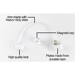 Urban August Adhesive Magnetic Lock – Childproofing & Baby Safety Durable, Heat Resistance, Easy to Install with Heavy Duty 3M Adhesive Tape, Best for Cabinets, Drawers, Doors & refrigerators (Black)