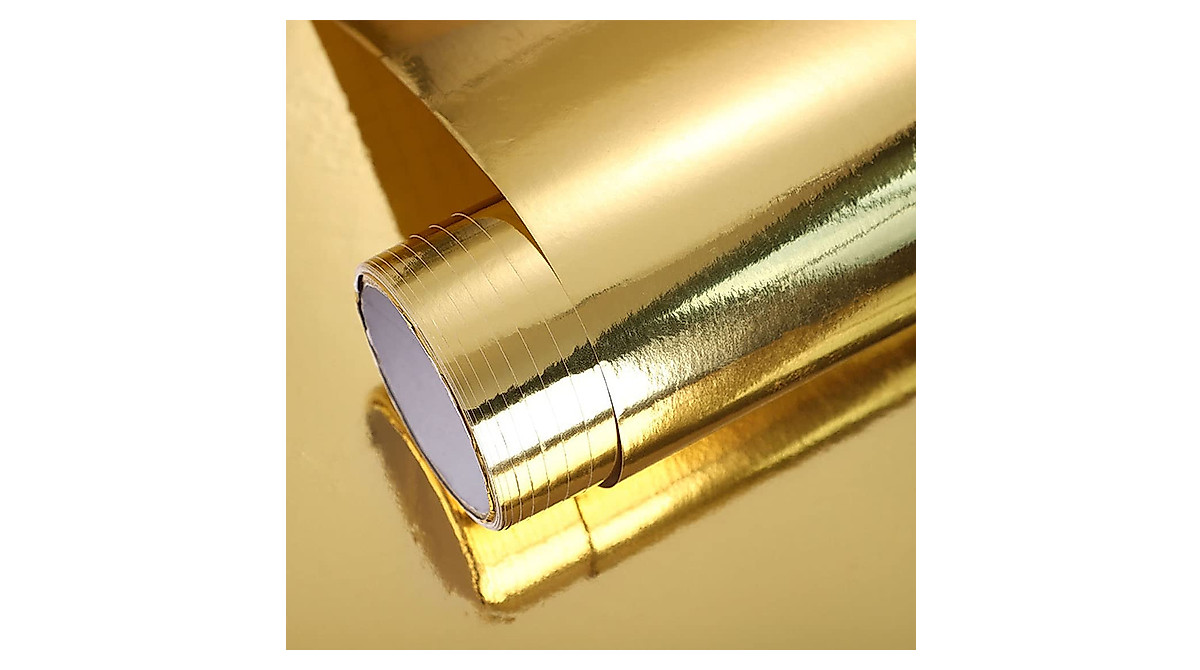 Gold Mirror Contact Paper - Stylish DIY Shelf & Surface Decor
