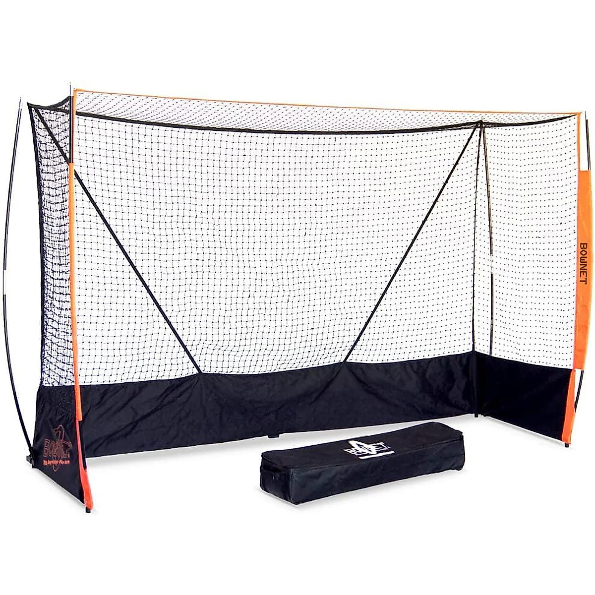 Bownet Portable 2m x 3m Field Hockey Goal Net - Powder Coated Frame, Black