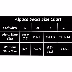 Peruvian Link Alpaca Hiking Socks Treated With Aloe Vera (Black/Silver, Large)