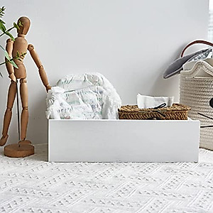 TIMEYARD Bathroom Decor Box Toilet Paper Holder Farmhouse Rustic Wood Crate Home Decor