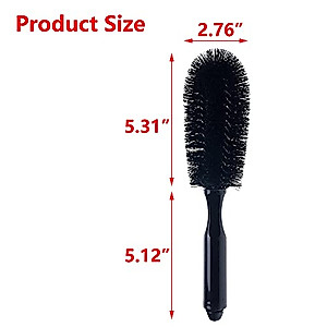 MOTZU 3 Pieces Wheel Brush, Automotive Rim Detailing Brush Soft Bristle, Car Wheel Brush, Rim Tire Detail Cleaning Brush, Multipurpose use for Wheels, Rims, Exhaust Tips, Brakes, Motorcycles