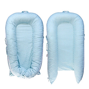 Hi Sprout Newborn Baby Nest Change Extra Cover (Suit for All Dockatot Deluxe Docks) - Blue Ocean