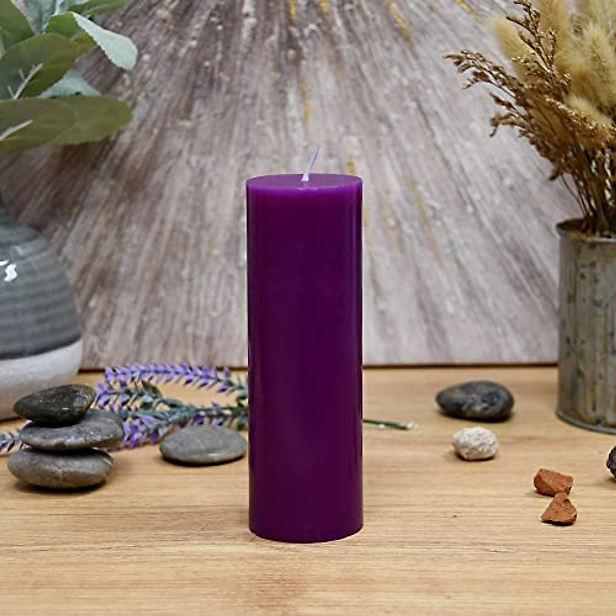 Zest Candle Pillar Candle, 2 by 6-Inch, Purple