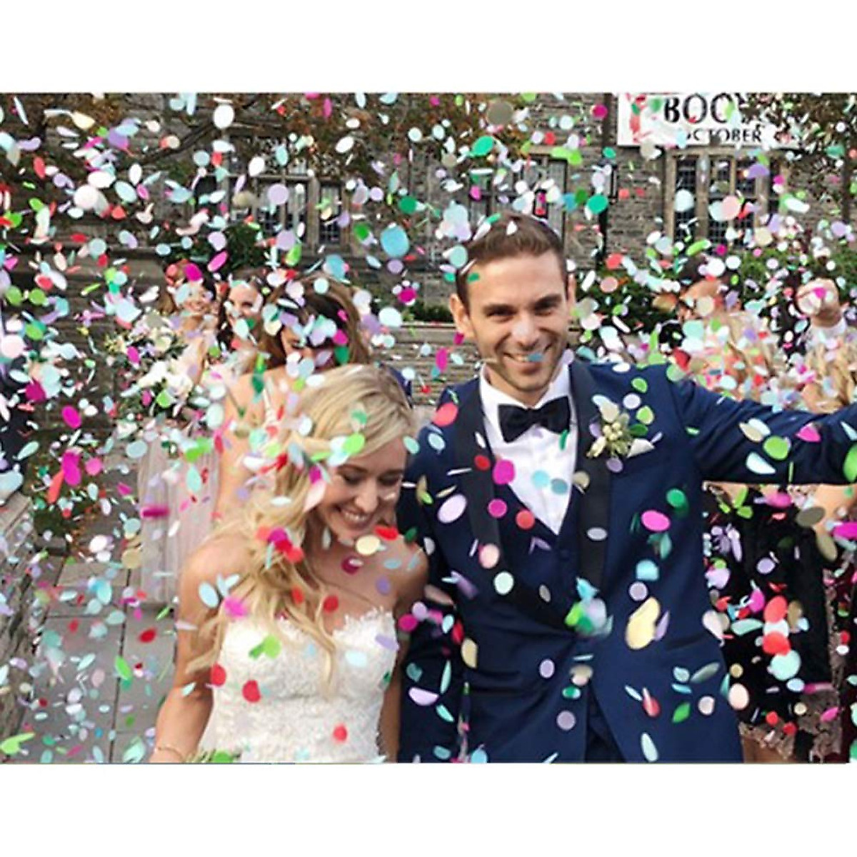 Round Sequins Multi-Color Confetti Throwing Confetti 20mm/0.8in Metallic Foil Confetti Circles Confetti Table Confetti for Birthday Party Wedding Anniversary Baby Bridal Shower, 30g/1Oz