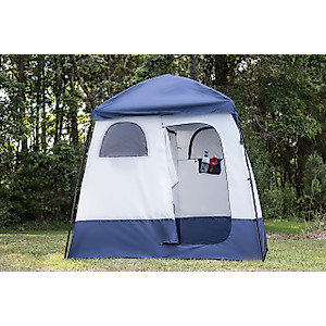 Double Shower & Changing Tent Privacy Beach & Camping Portable Pop Up Spray Tan & Toilet Shelter