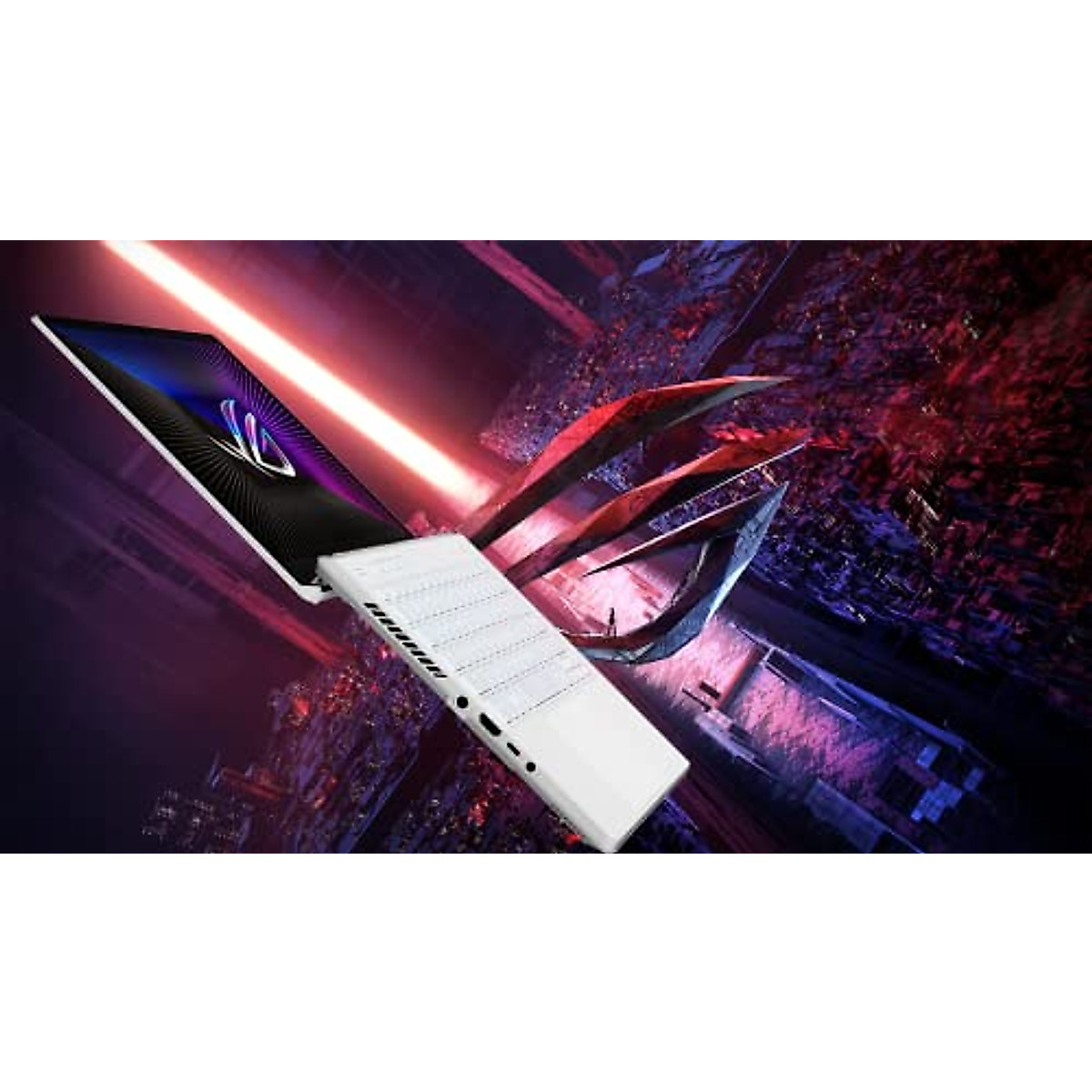 ASUS 2023 ROG Zephyrus 14" WQXGA 120Hz Gaming Laptop, AMD Ryzen-9 6900HS, 40GB DDR5 RAM, 4TB PCIe SSD, RGB Backlit Keyboard, AMD Radeon RX 6700S, Win 11, White, 32GB SnowBell USB Card